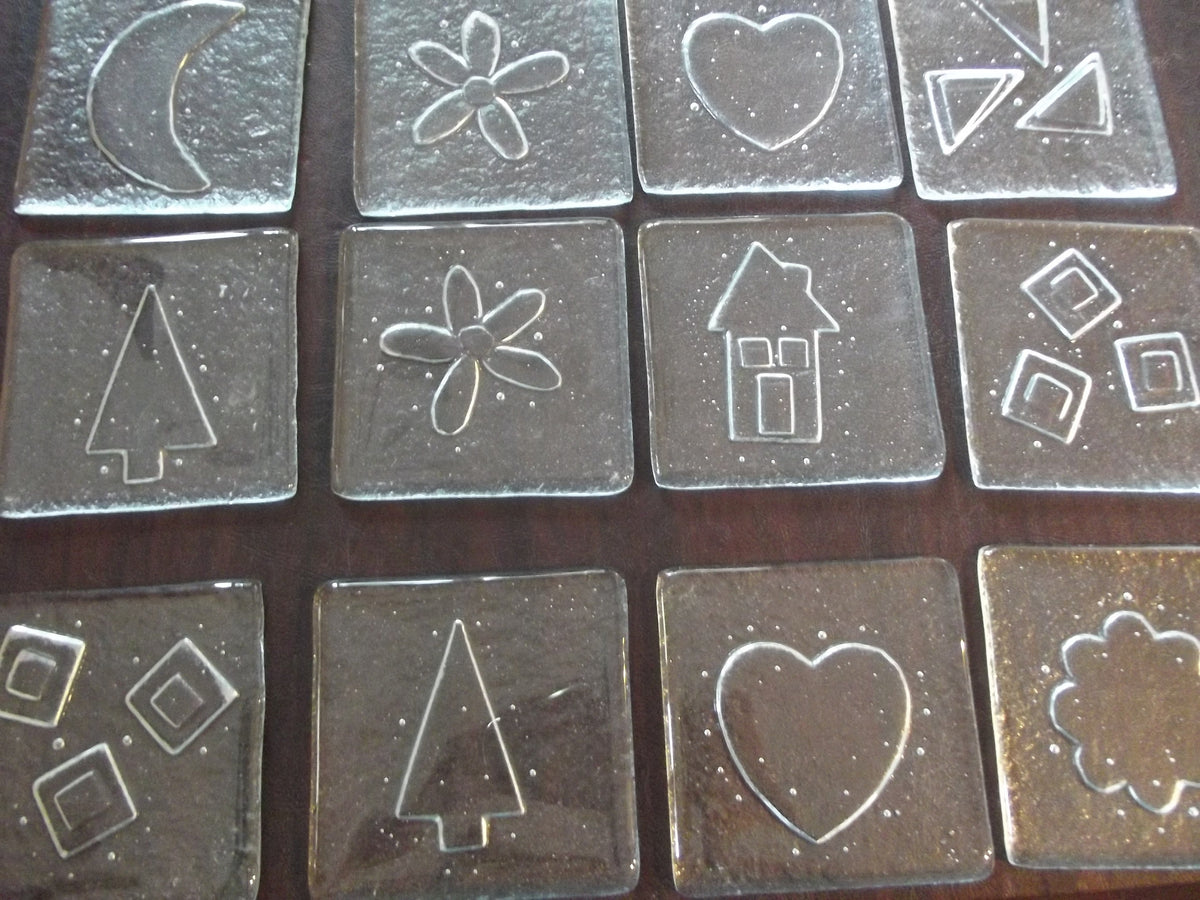 Kiln Carved Coasters – Rocky Mountain Glass Crafts